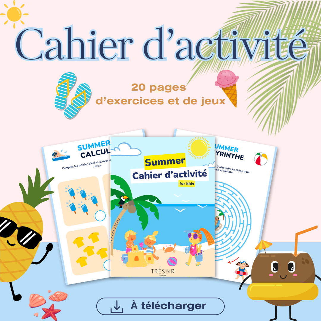 Cahier d'activité d'été - For Kids – Trésor Artwork